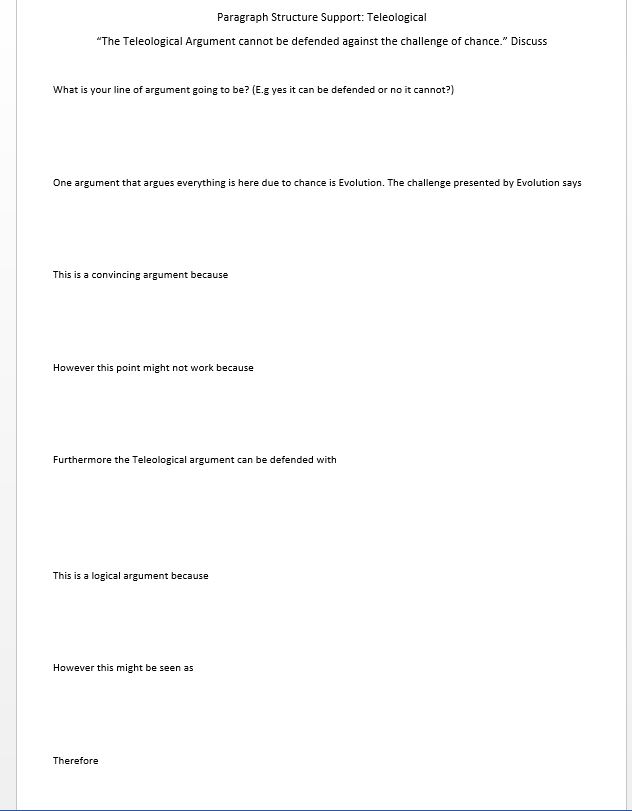 para structure – I Think Therefore I Teach